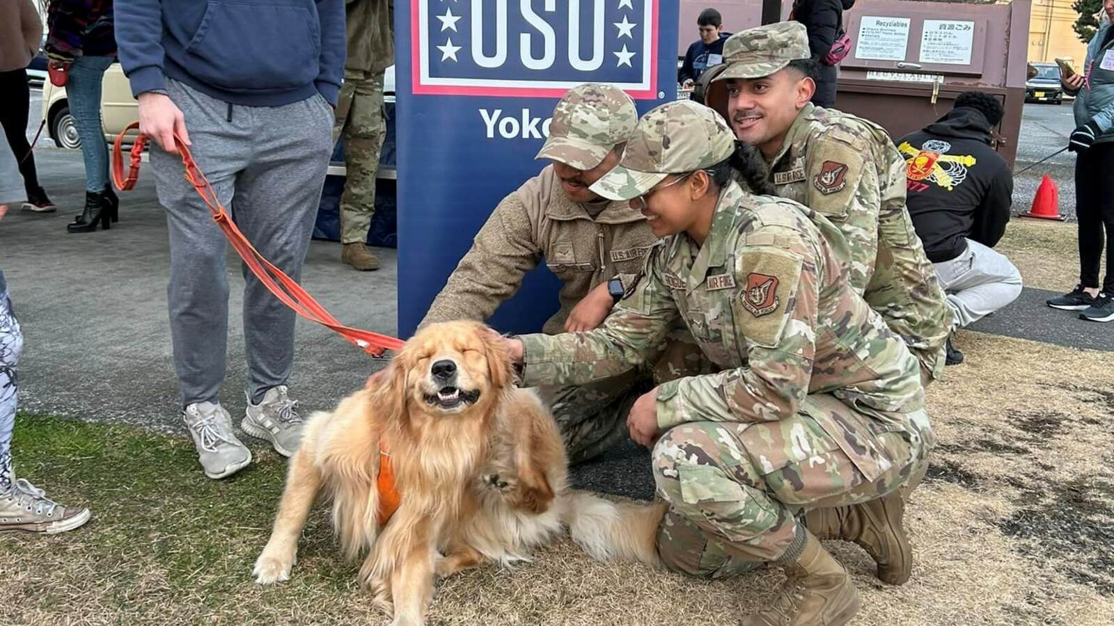 USO Yokota hosts first Canine Core Program “Bow Wow Besties" • USO Pacific