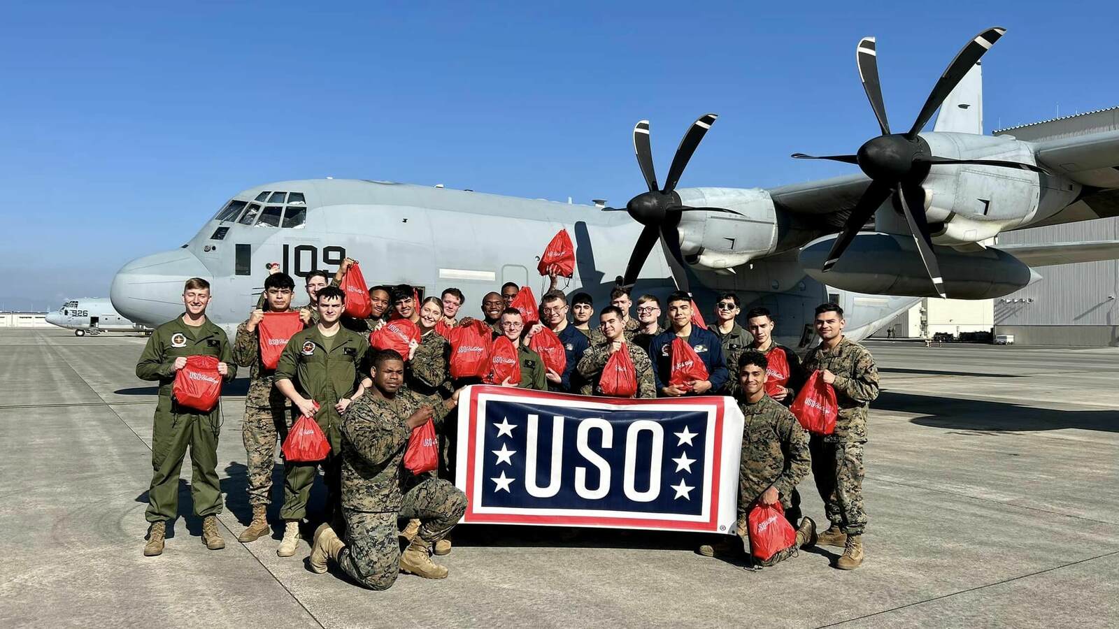 USO Iwakuni Holiday Bag Morale Drops! • USO Pacific