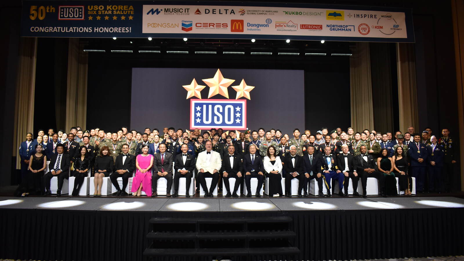 USO Korea Celebrates the 50th Six Star Service Salute • USO Pacific
